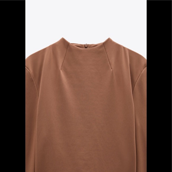 Zara | Tops | Zara Tshirt With Zip | Poshmark